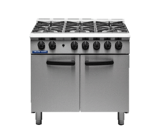 Blue Seal 6 Burner Range Static Oven — Gecko Catering Equipment