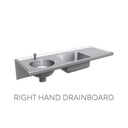 Classic Combined Sluice Sink [DU-HS] - Top Entry — Gecko Catering Equipment